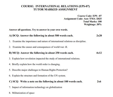 EPS 7 IGNOU Solved Assignments 2024 25 English PDF Download IGNOU Galaxy