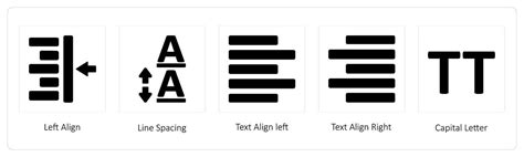 Left Align Line Spacing Text Align Left 26452536 Vector Art At Vecteezy