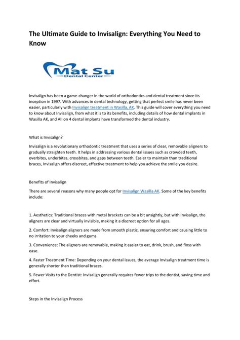 Ppt The Ultimate Guide To Invisalign Everything You Need To Know Powerpoint Presentation Id