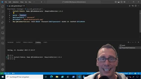 Powershell Wlan Qr Code Generator Youtube