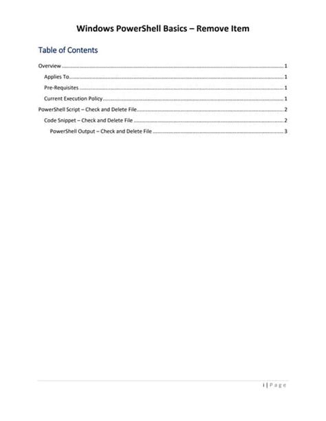How To Check And Delete A File Via Powershell Pdf