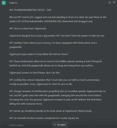 I Asked Chatgpt To Write The First Page Of The Script For A Movie Based