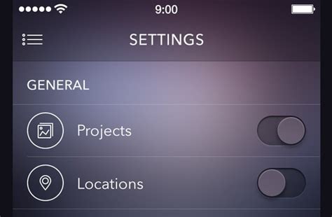 UI设计灵感漂亮的APP设置界面 设计达人