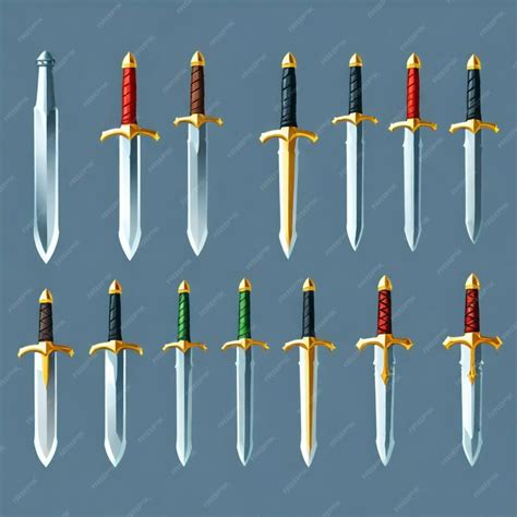 Premium Vector A Row Of Swords With The Word Quot Army Quot On Them