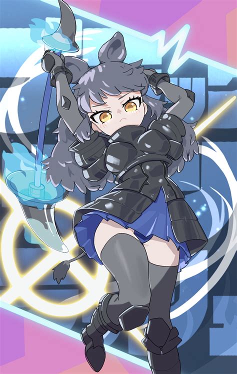 Kunikuni Kunihiro Black Rhinoceros Kemono Friends Kemono Friends Highres Girl