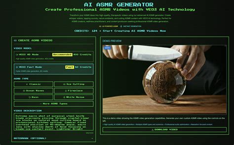 ai asmr video generator create professional asmr content with veo3