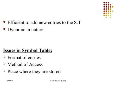 Symbol Table Management And Error Handling In Compiler Design