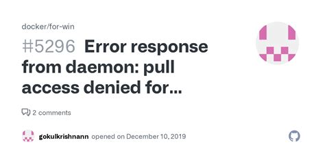 Error Response From Daemon Pull Access Denied For Zalenium Repository Does Not Exist Or May