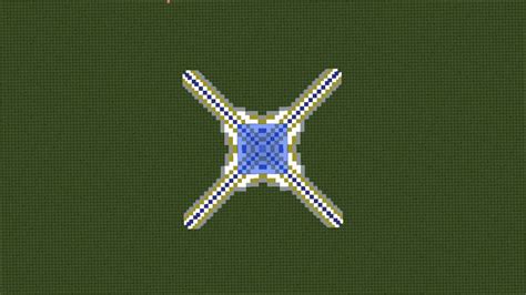 X Curve Spawn Wool Minecraft Map