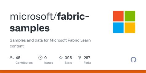 Github Microsoft Fabric Samples Samples And Data For Microsoft Fabric Learn Content