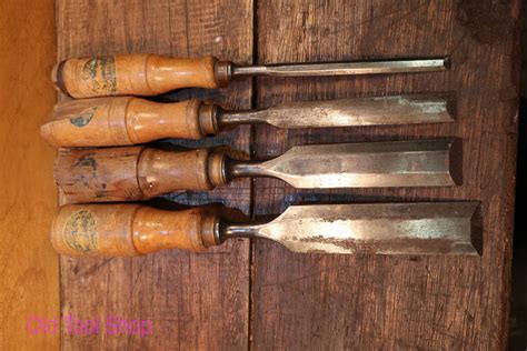 EA Berg 4 Socket Chisel Set Old Tool Shop