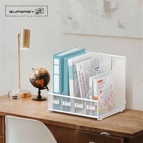 Organiseur Bureau 4 Compartiments Dasher Products Organisateur De Bureau Trieur De Dossiers