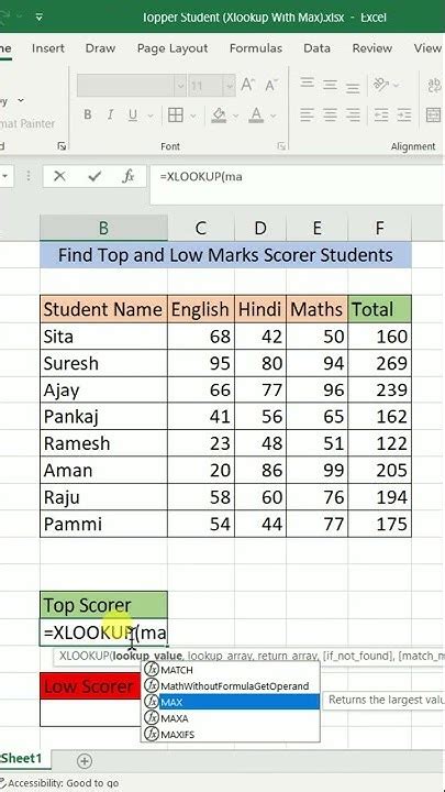 Xlookup Excel Formula Download File From Description Box Exceltutorial Youtube