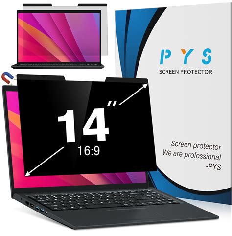 Pys Magnetic 14 Inch Laptop Privacy Screen 16 9 Aspect Computer