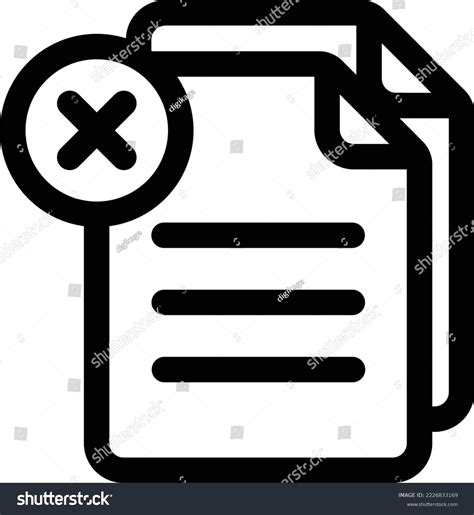 Simple Not Approved Document Document Error Stock Vector Royalty Free 2226833169 Shutterstock