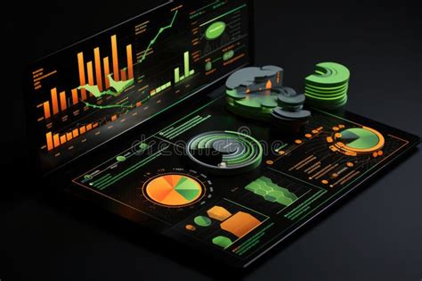 Infographic With Big Data Anatics In Business Application Generative Ai Stock Illustration