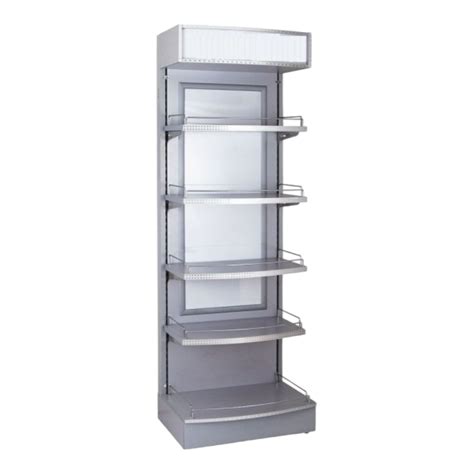 Buy Single Sided Supermarket Wall Shelving Unit Metal Retail Display