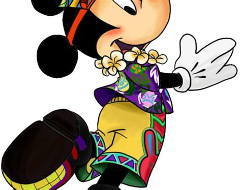 Hawaii Clipart Mickey Hawaiian Mickey And Minnie Clipart Png