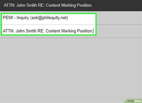 how to use attn in email