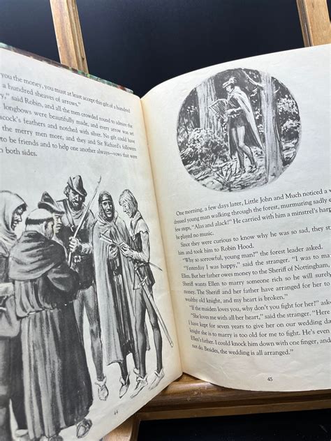 Vintage Adventures Of Robin Hood Storybook Desertcollectorsaustralia
