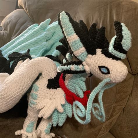 Plated Wyvern Crochet Pattern Etsy