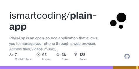 github ismartcoding plain app plainapp is an open source application that allows you to