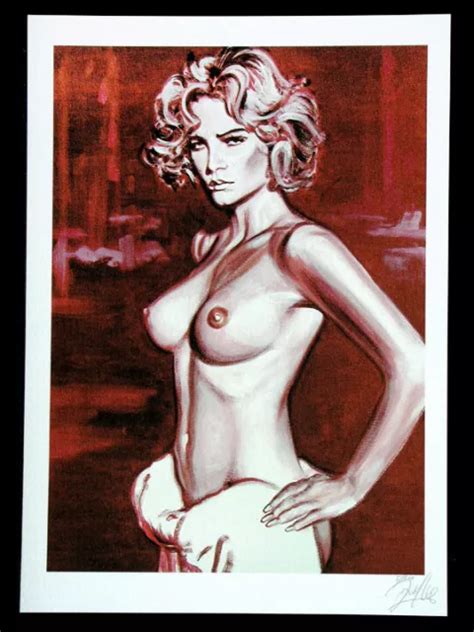 Akt Nude Pin Up Erotik Bild Erotic Print Art Kunst Grafik Graphic Signiert Limit