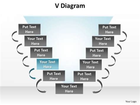 PowerPoint Process Success V Diagram Ppt Design Slides