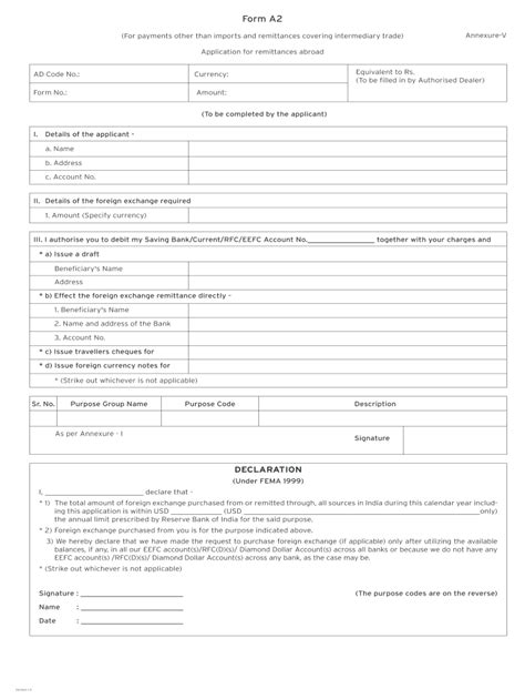 Form A2 Printable Complete With Ease AirSlate SignNow