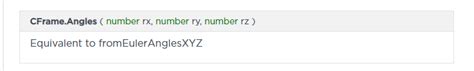 How Would I Set A Cframes Orientation Scripting Support Developer