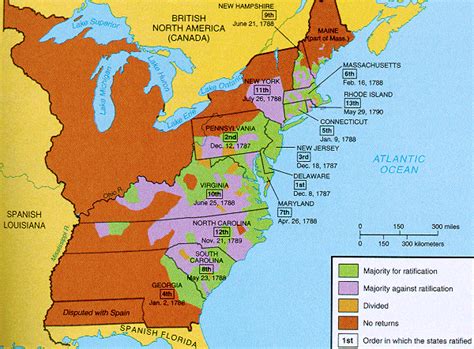 13 Colonies Map With Colonial Cities