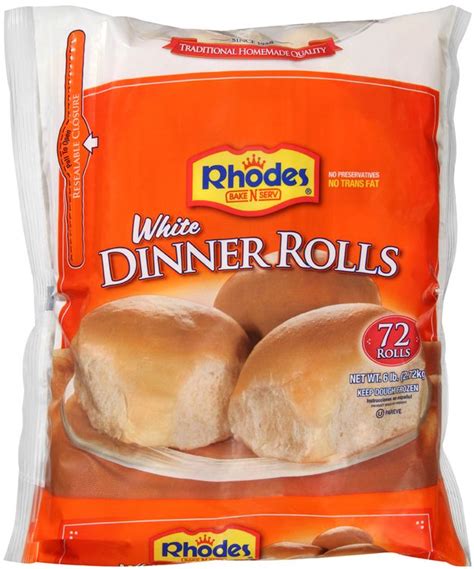 Rhodes Bake N Serv® Frozen White Dinner Rolls Dough 72 Ct Bag Reviews 2020