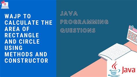 Write A Java Program To Calculate The Area Of A Rectangle And Circle