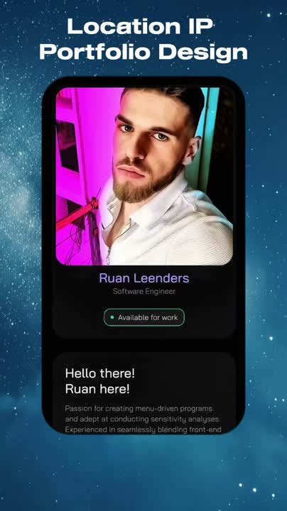 Ruan Leenders On Linkedin Earth Web Website Portfolio Software