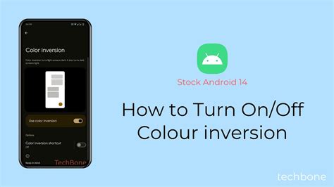 How To Turn On Off Colour Inversion Android Youtube