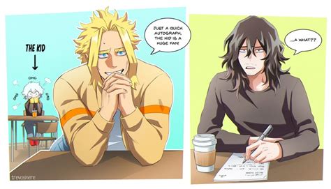 Eraser Head Shigaraki Tomura And Yagi Toshinori Boku No Hero Academia Drawn By Trevo