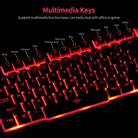 Gaming Keyboard Mouse Headset Set Wired Monochrome Vicedeal