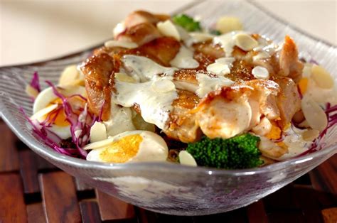 チキンソテーのシーザーサラダレシピ・作り方 E・レシピ レシピ 料理 レシピ チキンソテー レシピ