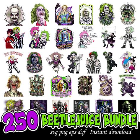 Beetlejuice Svg Bundle 250 Designs Instant Download Svgpan