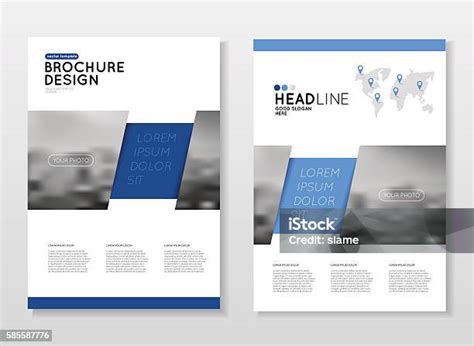 비즈니스 브로셔 디자인 연례 보고서 벡터 일러스트 레이션 온도 잡지에 대한 스톡 벡터 아트 및 기타 이미지 잡지 2차 도형 개념 Istock