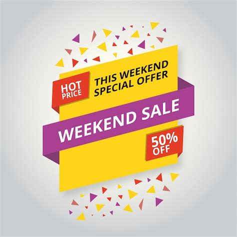 Free Vector Colorful Sale Banner Design Template