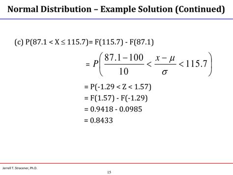PPT Special Continuous Probability Distributions Normal Distribution PowerPoint Presentation