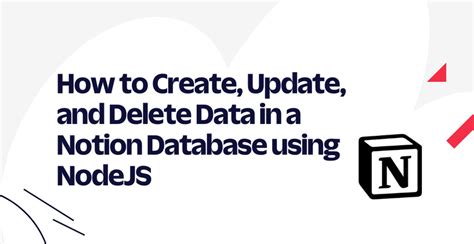 How To Use Notion Databases With Node Js