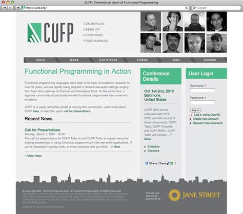 Commercial Users Of Functional Programming Cufp Website Gavula Design
