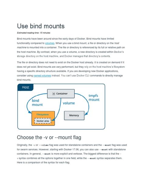 Use Bind Mounts Pdf Computer File Directory Computing