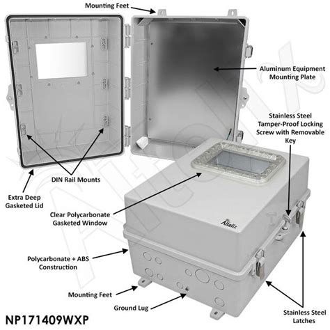 Altelix Windowed Enclosure 17x14x9 Polycarbonate Abs Nema 4x