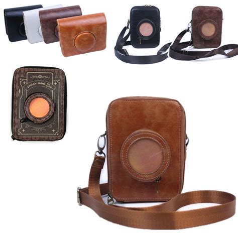 Jual Pu Case Cover Bag Pouch Shell Shoulder Strap For Fujifilm Intax