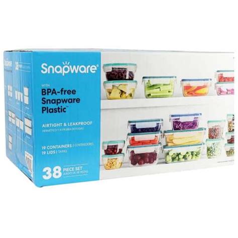 Snapware 38 Piece Plastic Food Storage Set Valdez Market