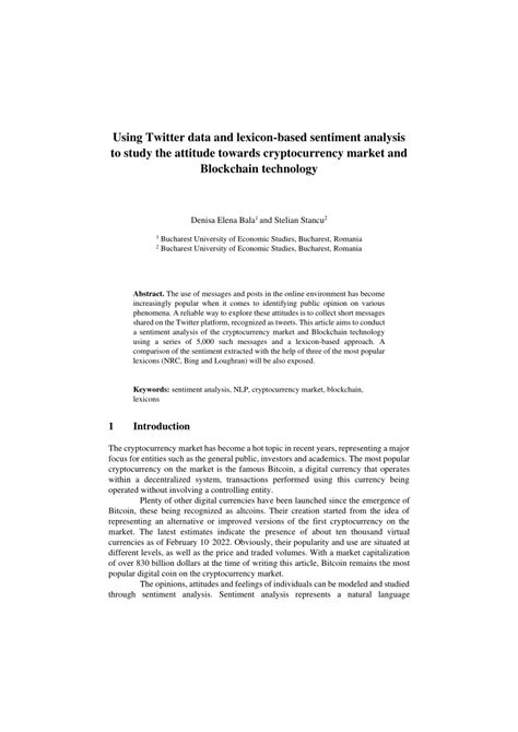 PDF Using Twitter Data And Lexicon Based Sentiment Analysis To Study The Attitude Towards