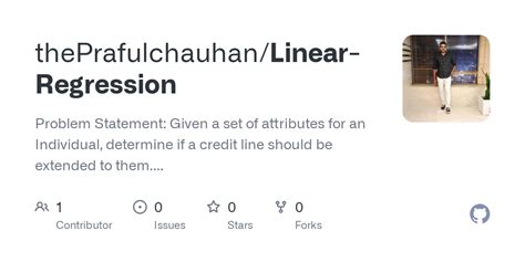 Github Theprafulchauhanlinear Regression Problem Statement Given A